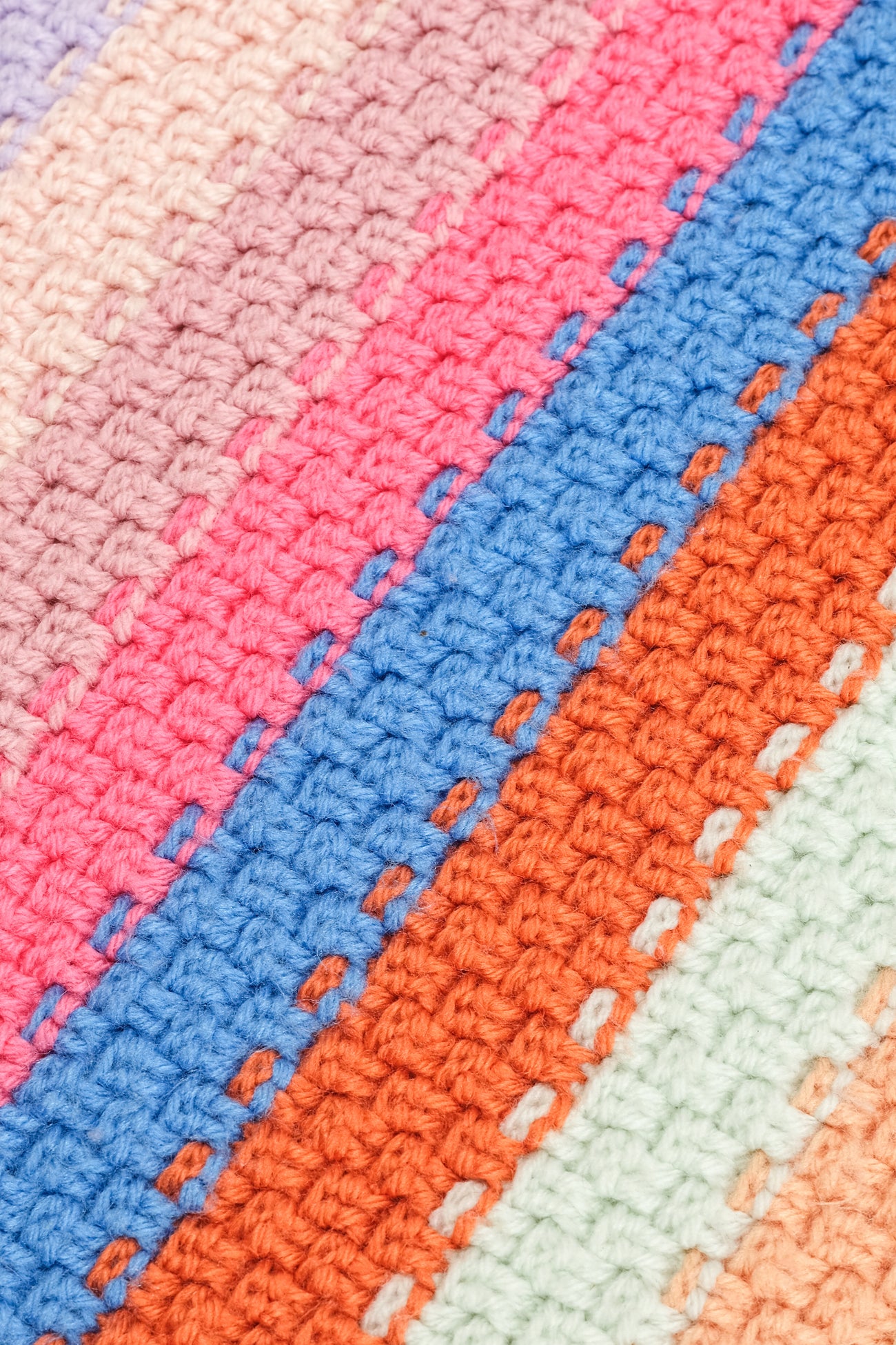 Italian Crocheted Blanket, 70s