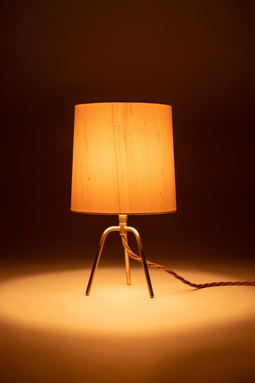 Swiss brass table lamp, movable, 50s